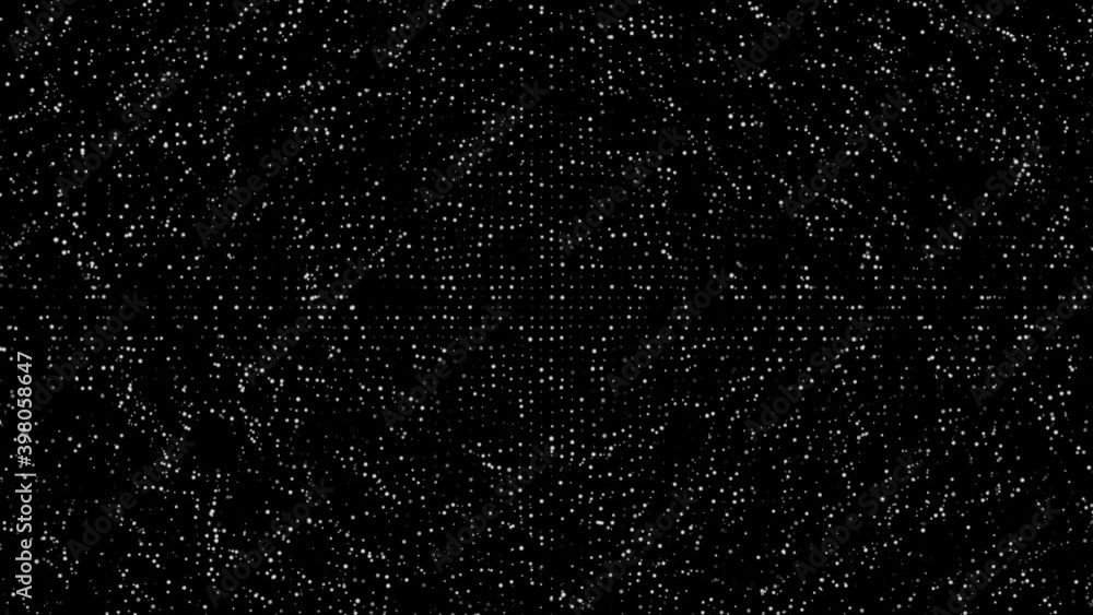 Abstract Fractal Particles Explosion Shifting To Dots Grid Background ...