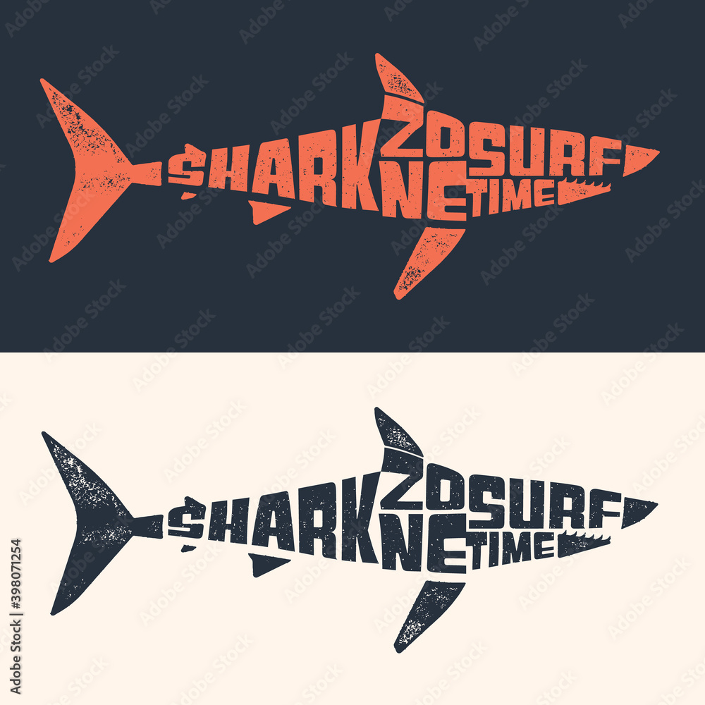 Shark Typography
