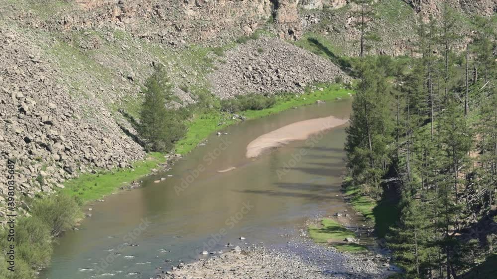 Deep Cleft Between Escarpments of Stony Canyon Geological Formation ...