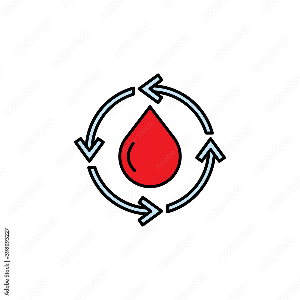 blood donation line icon. Signs and symbols can be used for web, logo ...
