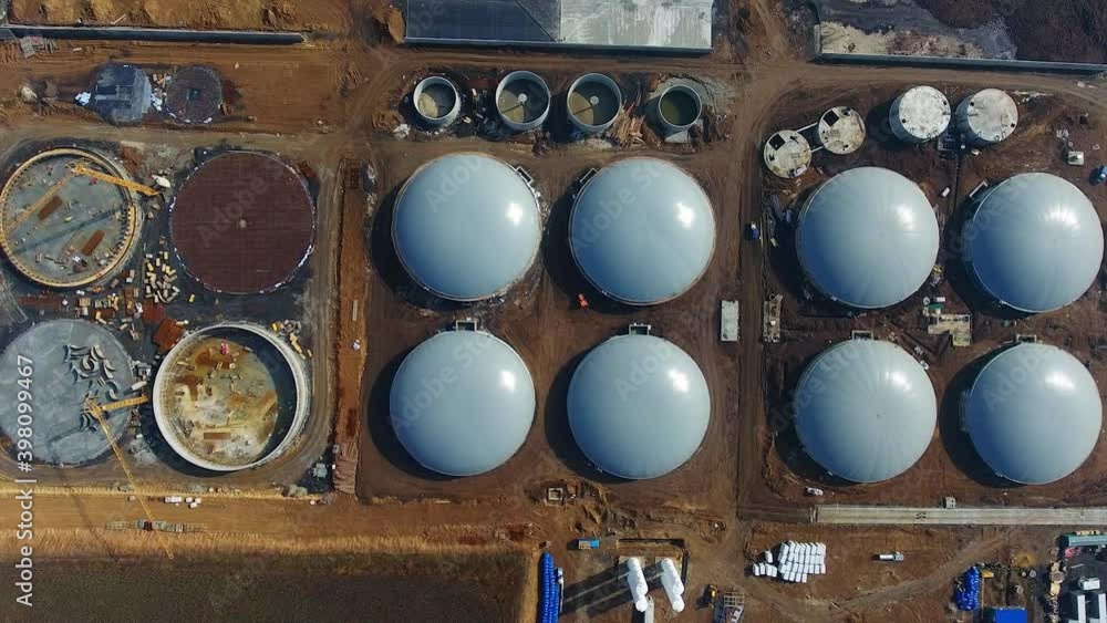 Process of building plant for sustainable production of biofuel. Bio ...
