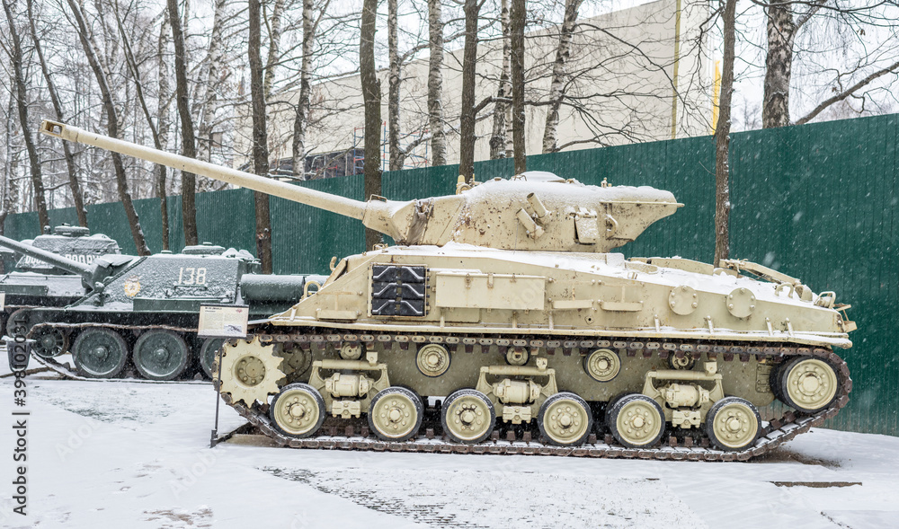 Tank M50(M4A3)"Sherman" (year of production _1941-1945) Stock Photo ...