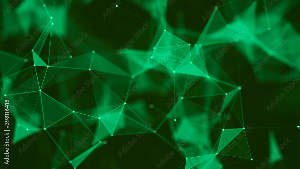 Abstract Digital Connection Dots Technology Background Network Connection Structure Plexus