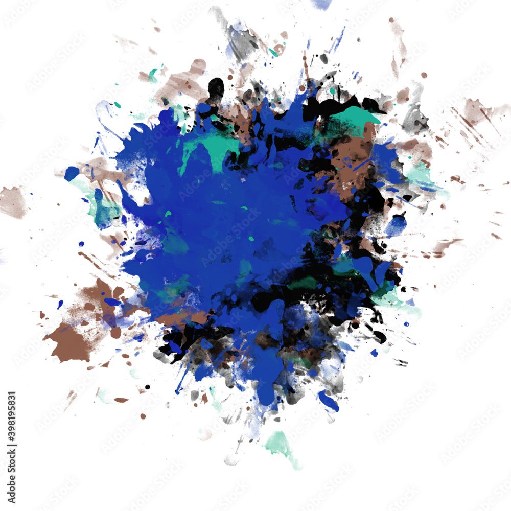 abstract watercolor background colorful splash art. Album cover ...