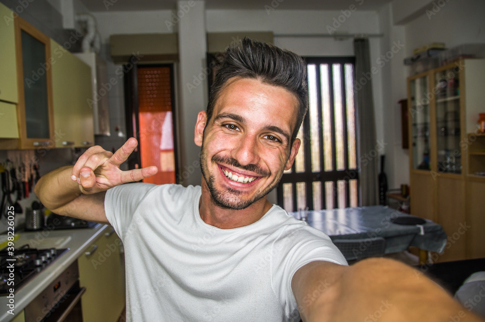 Handsome Young Man Selfie