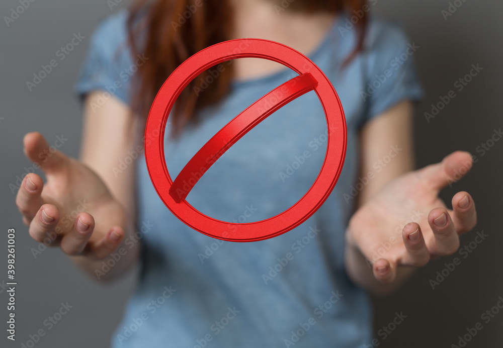 warning stop sign attention symbol Stock Photo | Adobe Stock