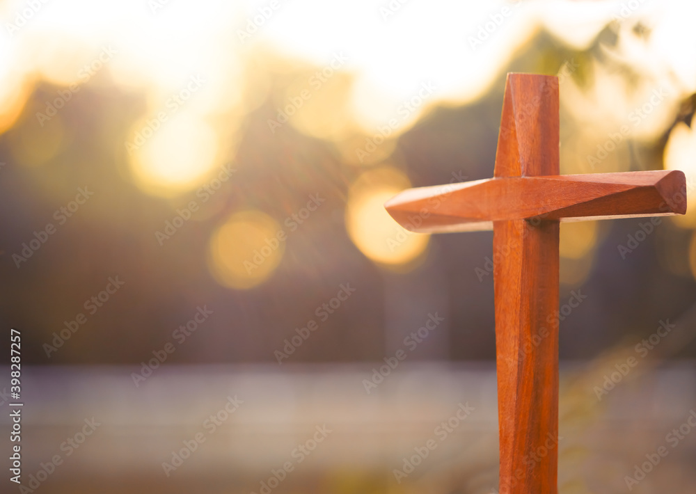 Jesus cross.Crucifixion Of Jesus Christ.Jesus with wooden Cross concept ...