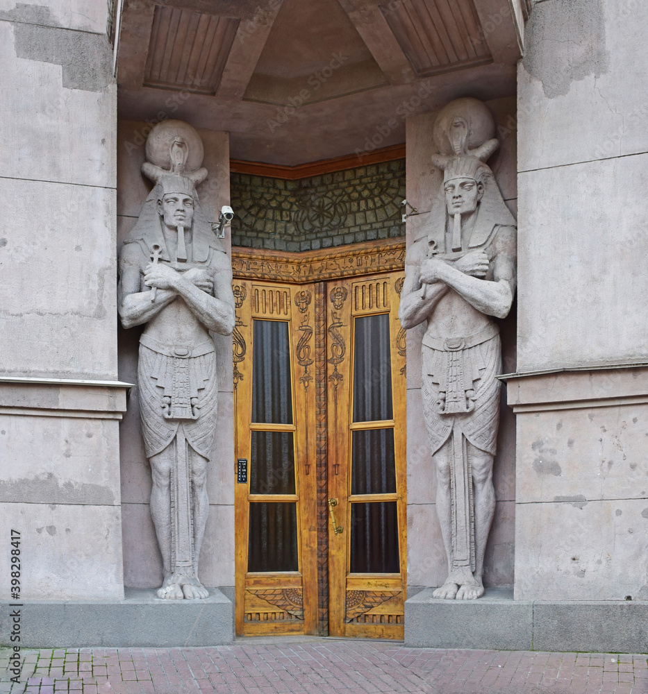 The apartment house of Larisa Nezhinskaya ( Egyptian house) was built ...