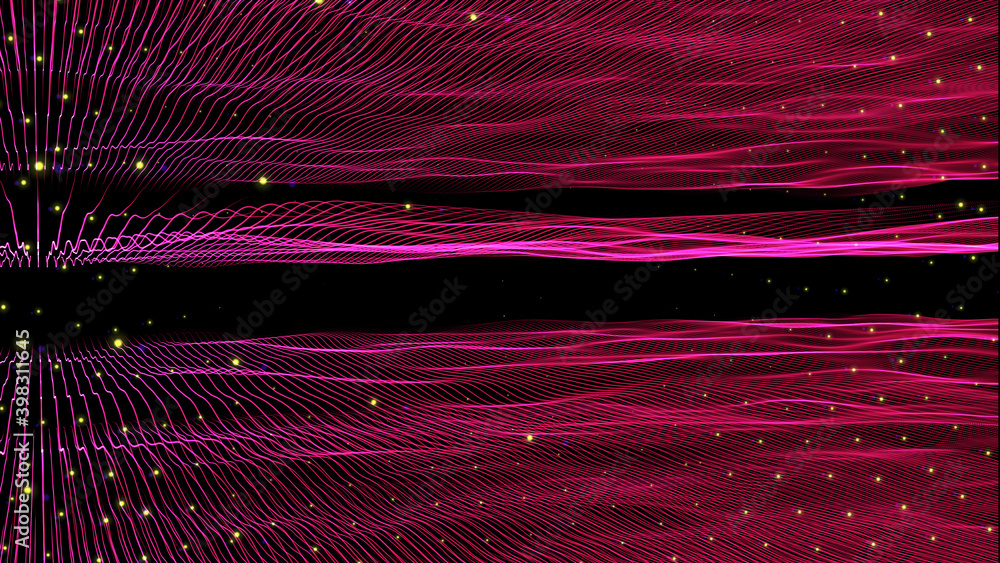 Synthwave digital. Retro Wave music album cover template with element ...