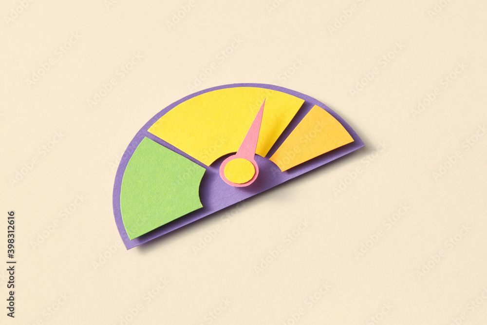 Colorful papercraft business diagram. Stock Photo | Adobe Stock