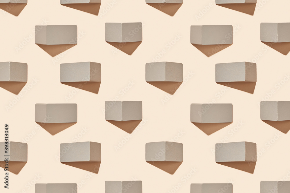 Triangular prisms pattern with shadows. Stock Photo | Adobe Stock
