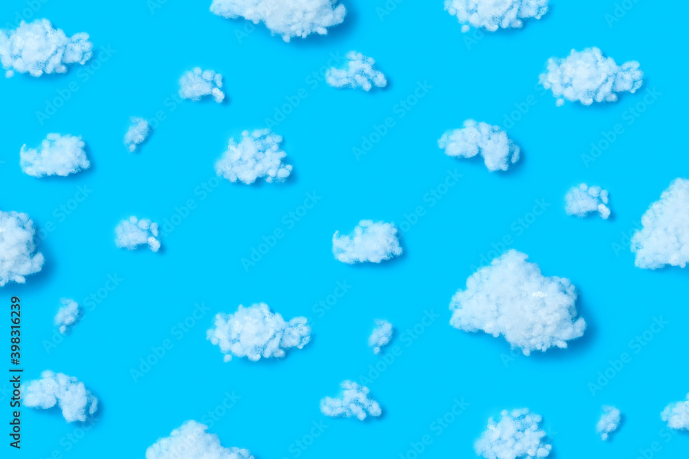 Pattern from cotton wool clouds. Stock Photo | Adobe Stock