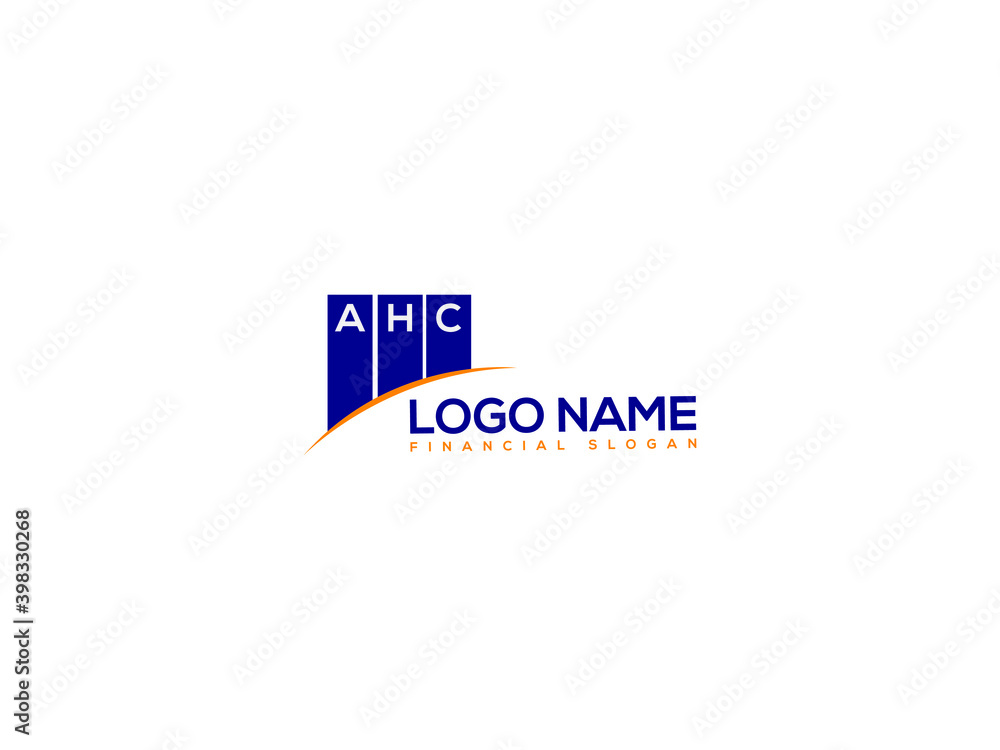Financial AHC logo image, ahc letter type logo Icon Stock Vector ...