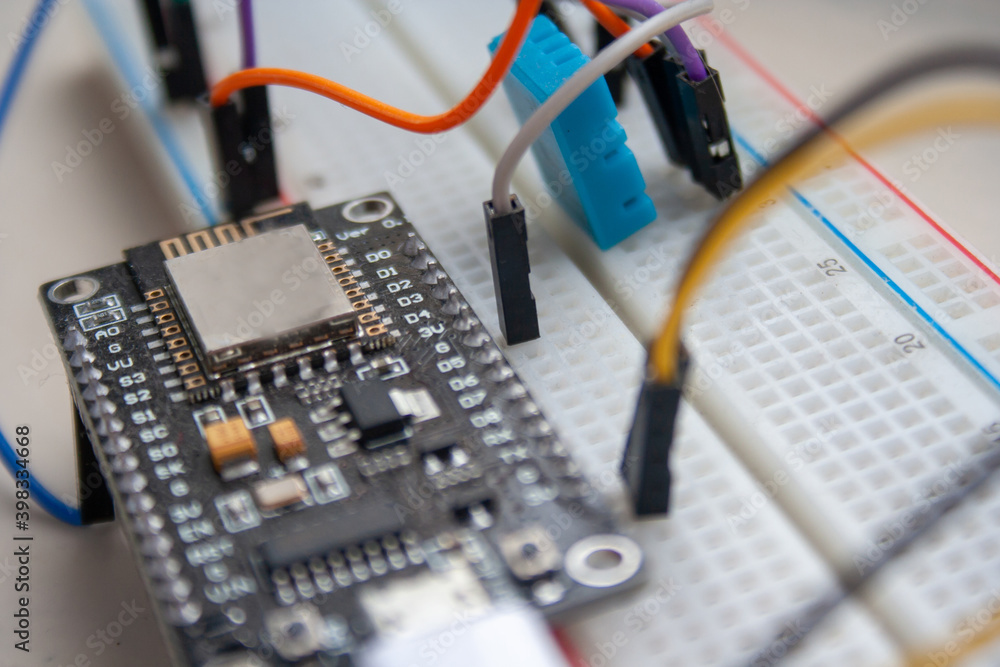 Electronic programming background. Microcontroller project. Arduino ...