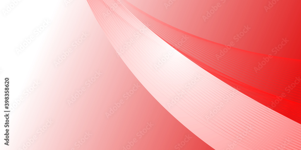 Red white abstract wave line background. Elegant red white gradient ...