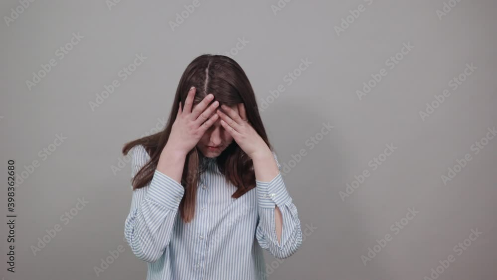 Palm arm raised air angry look straight you will not pass through ...