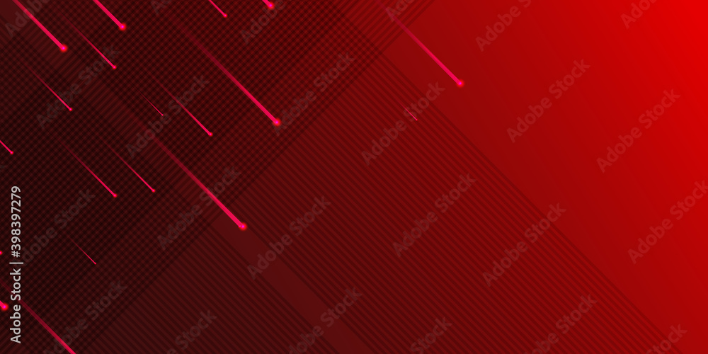 Vector abstract red game background. Modern concept of red paper art ...