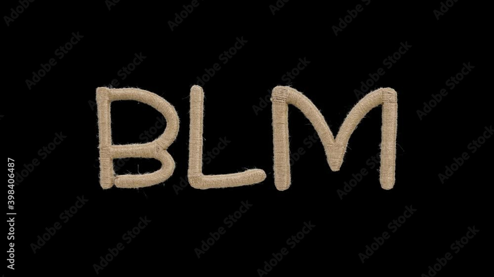 BLM written by handmade letters, Full HD footage with alpha ...