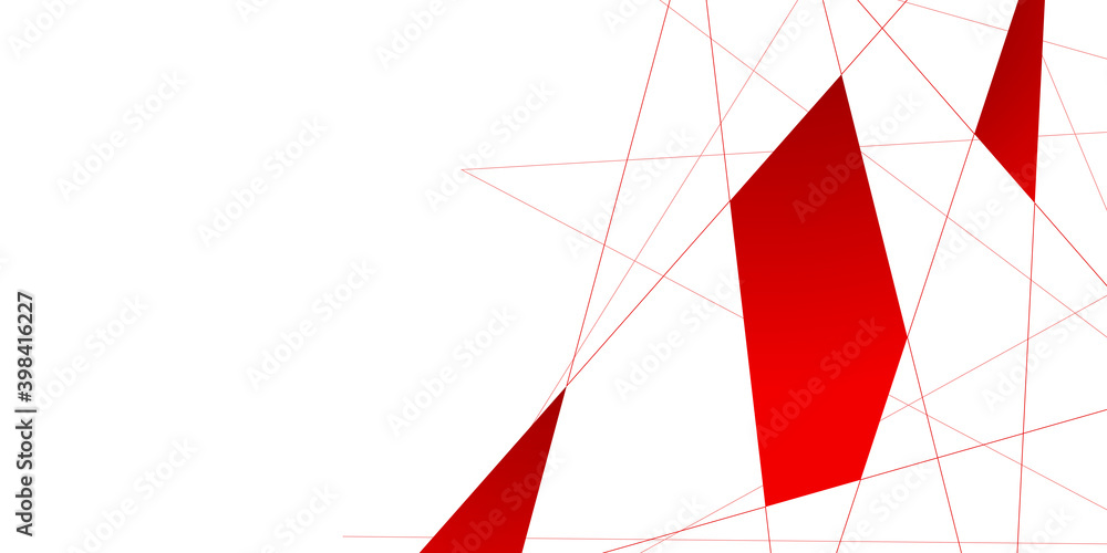 Abstract red presentation background with geometric shapes design with ...