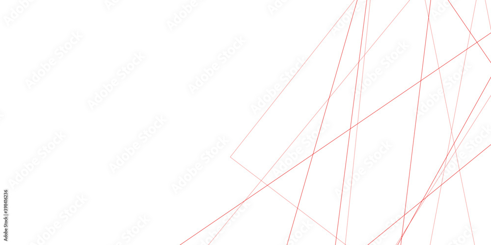 Abstract red line on white background Stock Vector | Adobe Stock