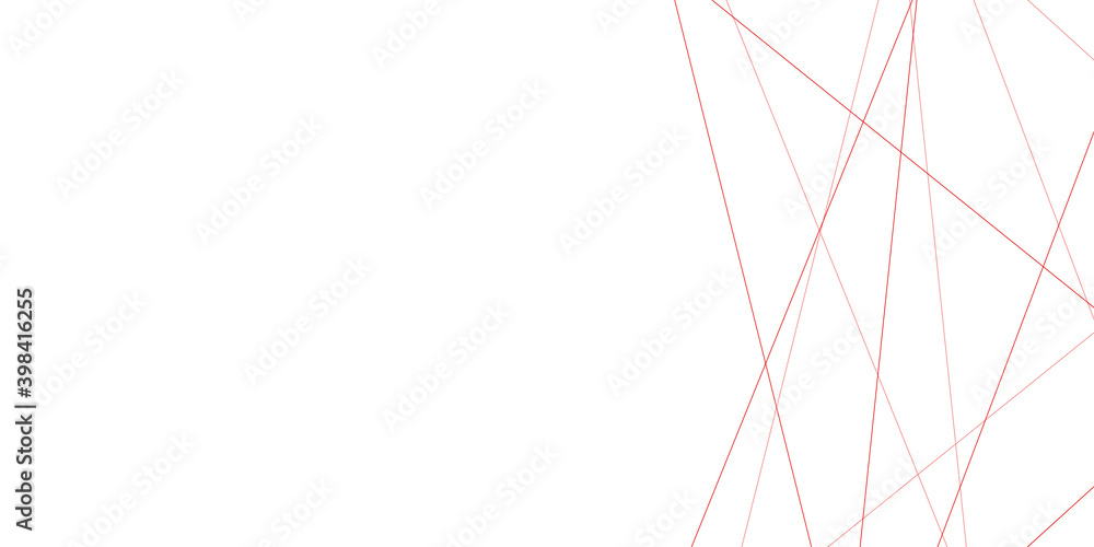 Abstract red line on white background Stock Vector | Adobe Stock