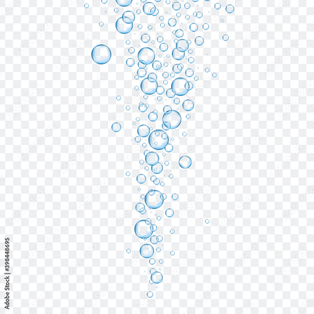 Bubbles in water on transparent background. Bubbles in water for ...
