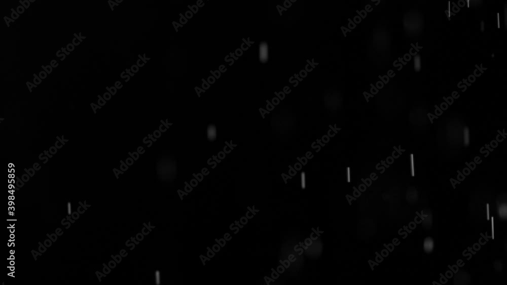 Real rain natural drops falling or snow 4K alpha channel footage mask ...