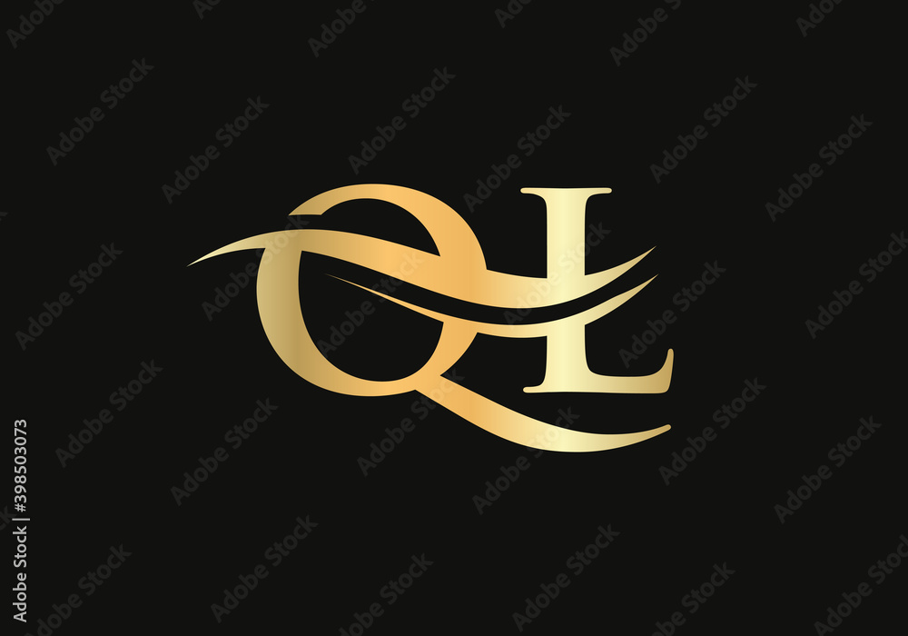 Swoosh Letter QL Logo Design for business and company identity ...