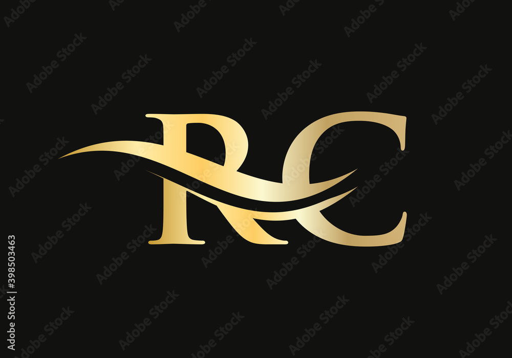 RC letter logo design. RC Logo for luxury branding. Elegant and stylish ...