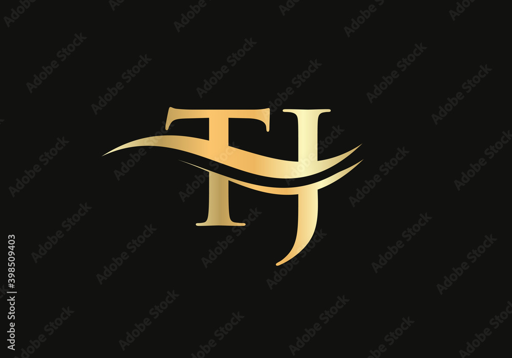TJ Letter Logo Design for business and company identity. Creative TJ ...