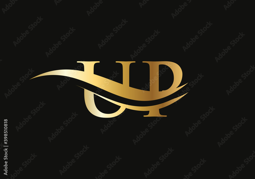 UP letter logo design. UP Logo for luxury branding. Elegant and stylish ...