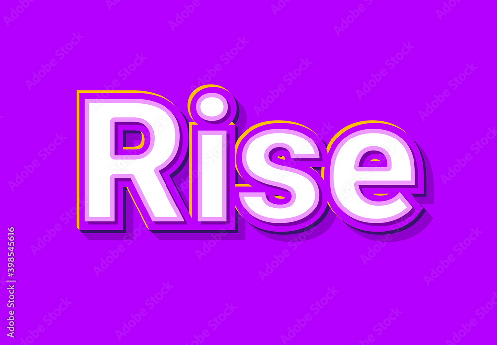 Bold and Modern 3D Purple Text Effect Stock Template | Adobe Stock