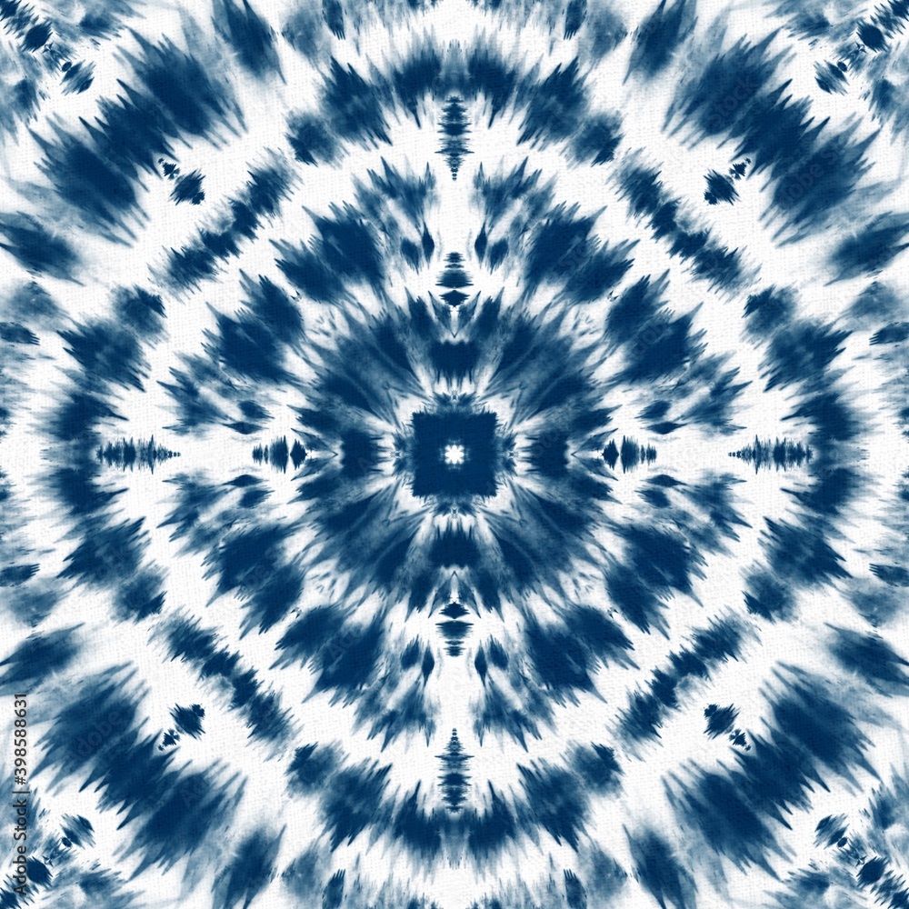 Tie dye seamless tile pattern. Watercolor pattern design on subtle ...