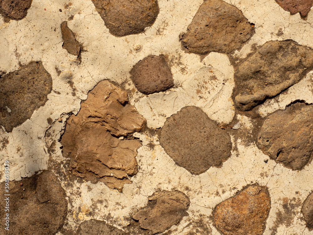 Textura, muro de piedra y cemento. Stock Photo | Adobe Stock