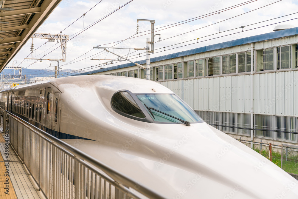 Osaka,Japan-Nov 19, 2019:Japanese Shinkansen high-speed bullet train ...
