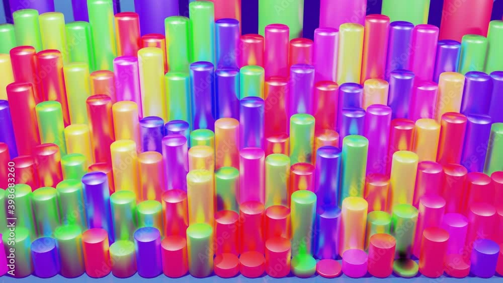 abstract infographics from multi-colored columns in rows, beautiful ...