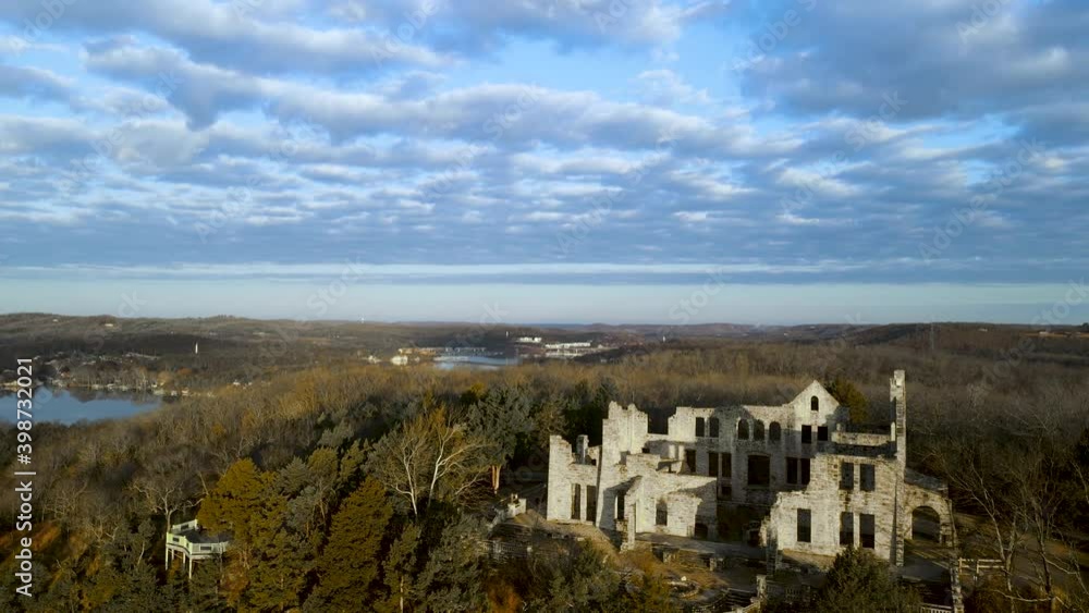 Medieval Castle Ruins at Ha Ha Tonka State Park in Ozarks, Missouri ...