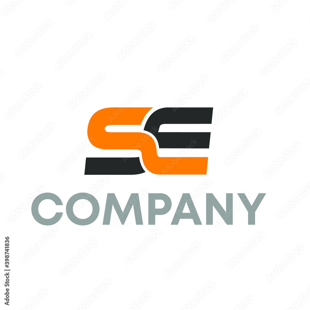 SE logo Stock Vector | Adobe Stock