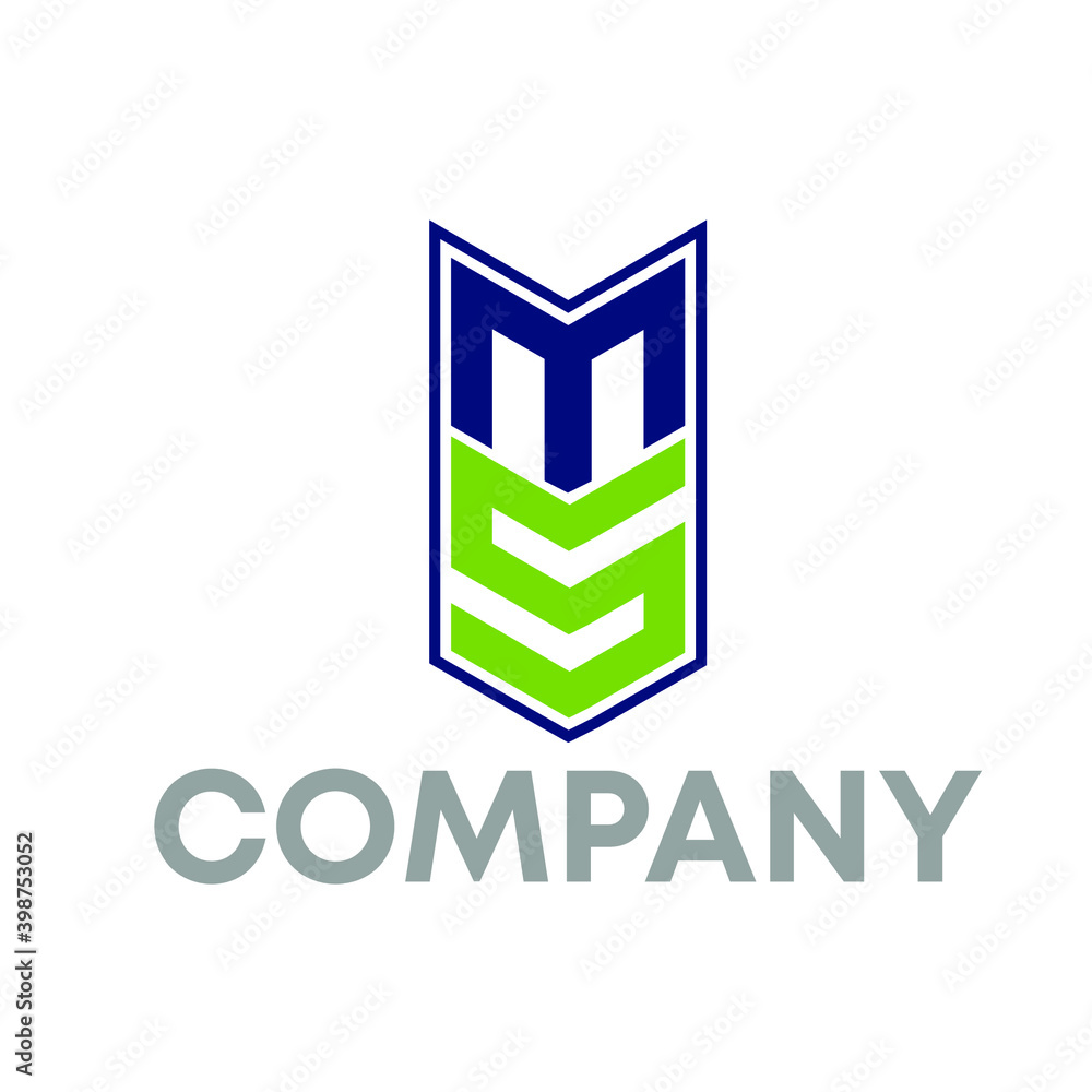 MS logo Stock Vector | Adobe Stock