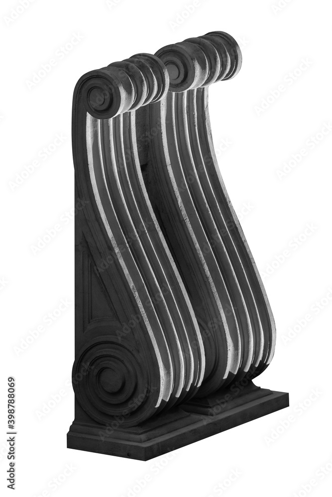 Elements of architectural decorations of buildings, a beam under the ...