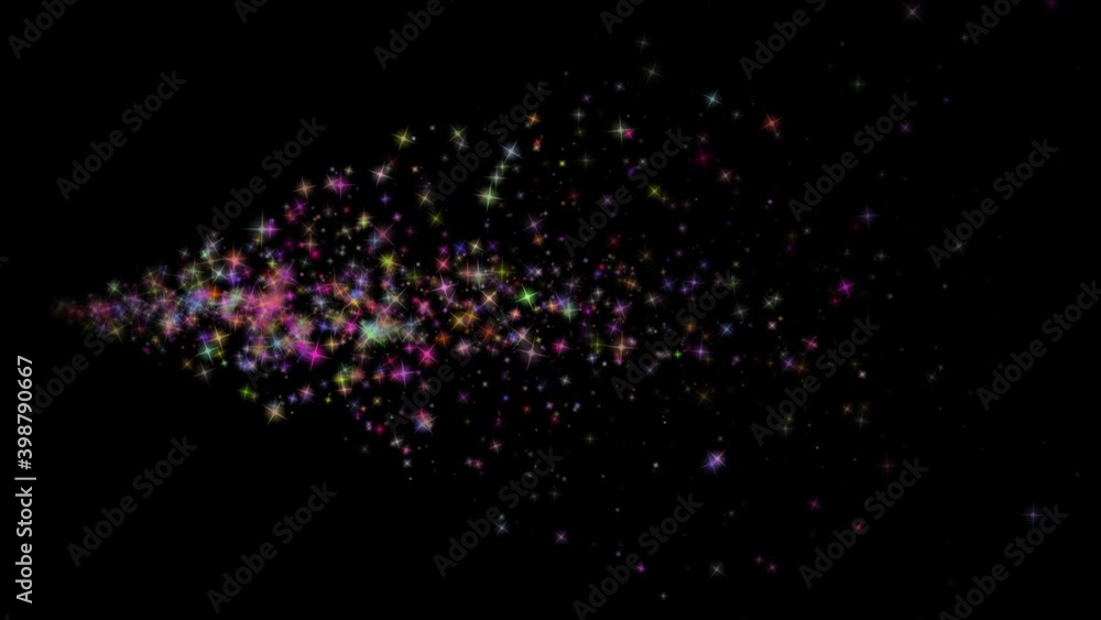 Vidéo Stock Multicolor stardust. Glitter Lights. Christmas stars and ...