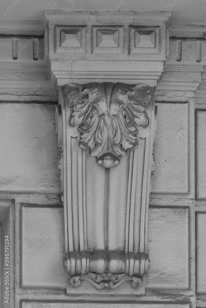 Foto de Elements of architectural decorations of buildings, a beam ...