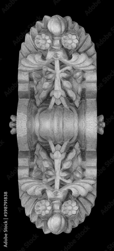 Elements of architectural decorations of buildings, a beam under the ...