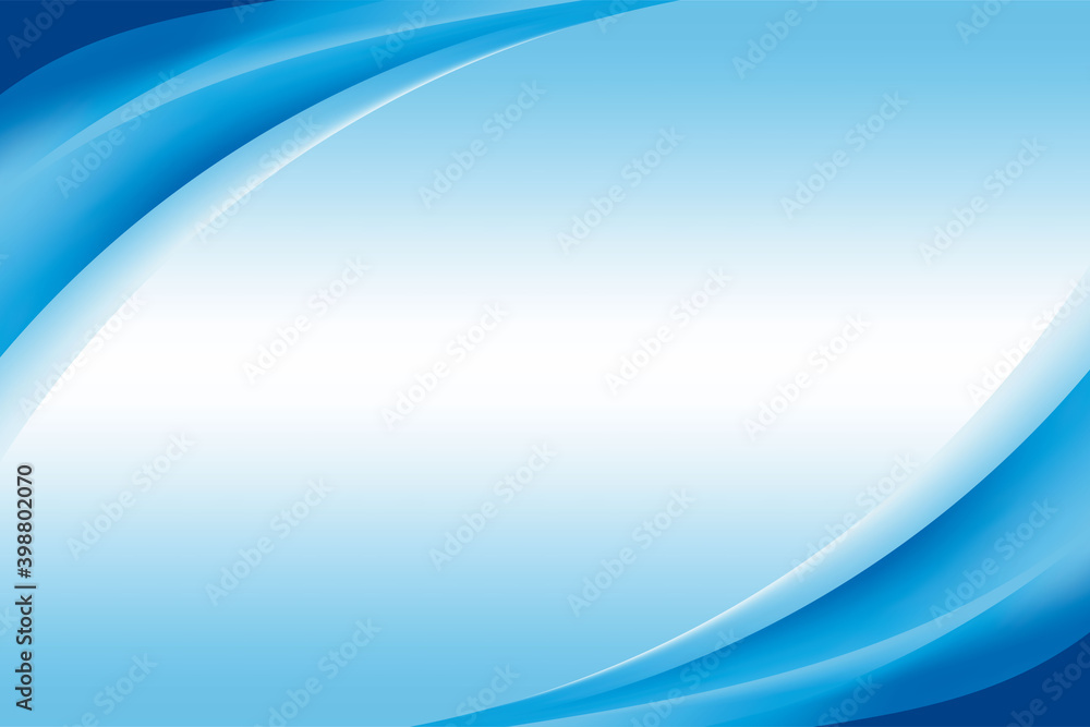 Abstract Smooth Blue Curvy Background Design Template Vector ...