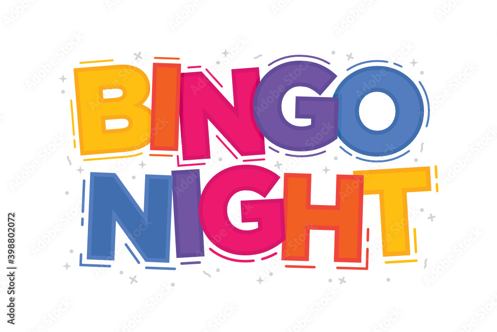 Bingo Night, Bingo Background, Bingo Sign, Bingo Game, Vector ...