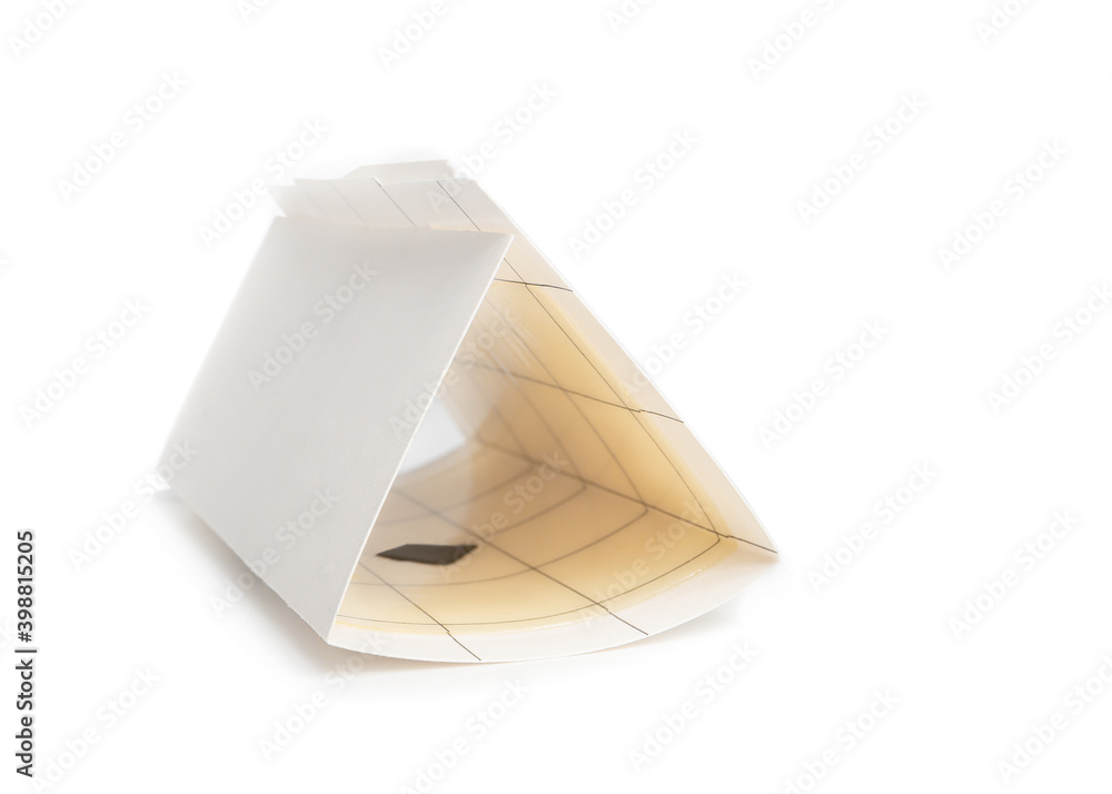Foto de Pheromone moth trap isolated on white. An assembled unused trap ...