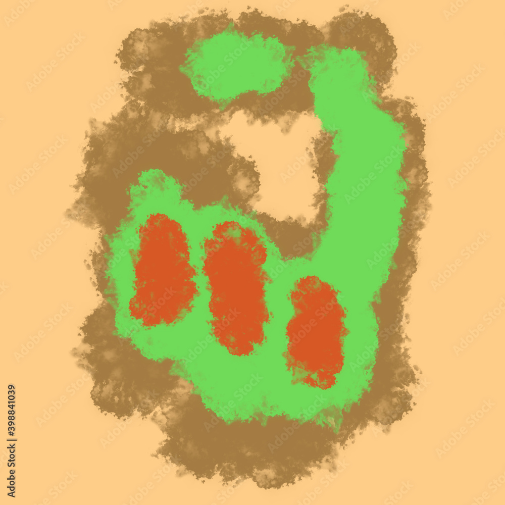 Simple ancient abstract art illustration wallpaper design background ...