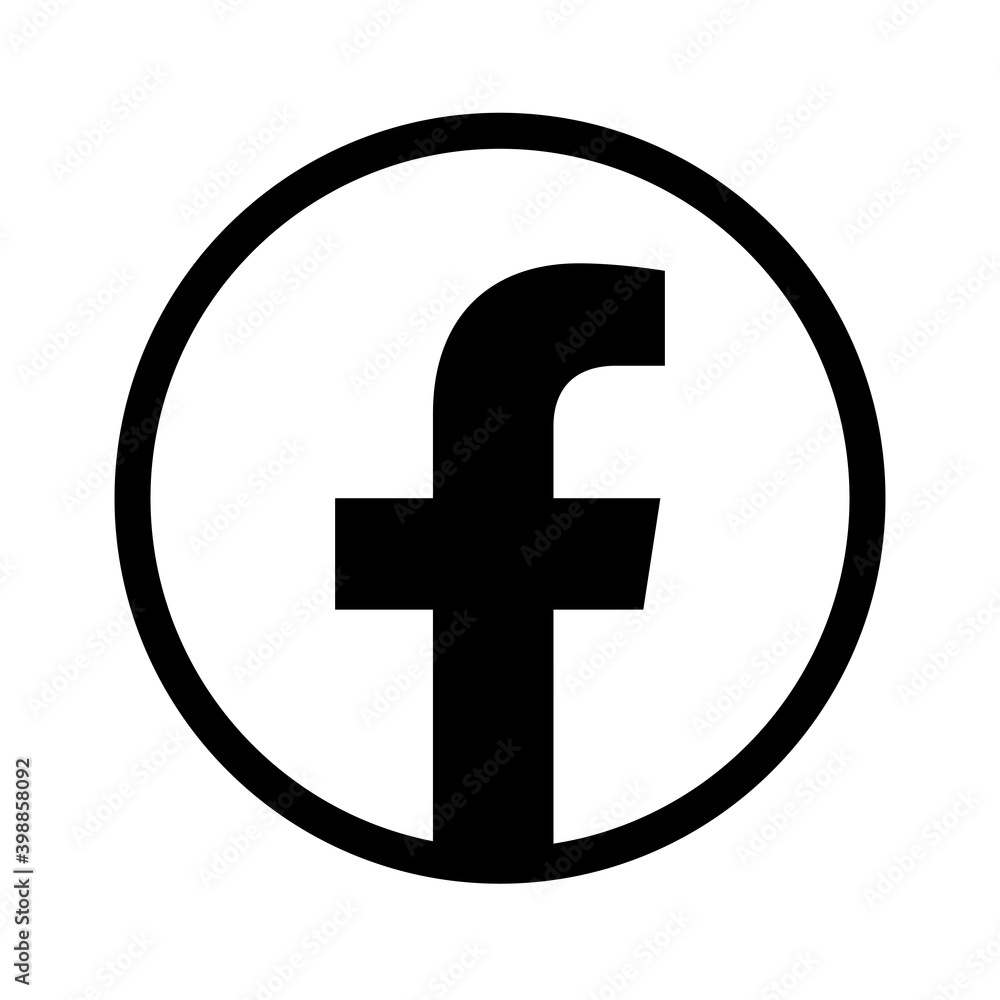 Facebook Logo - Vector - Black Silhouette Shape - Isolated. F Icon for ...