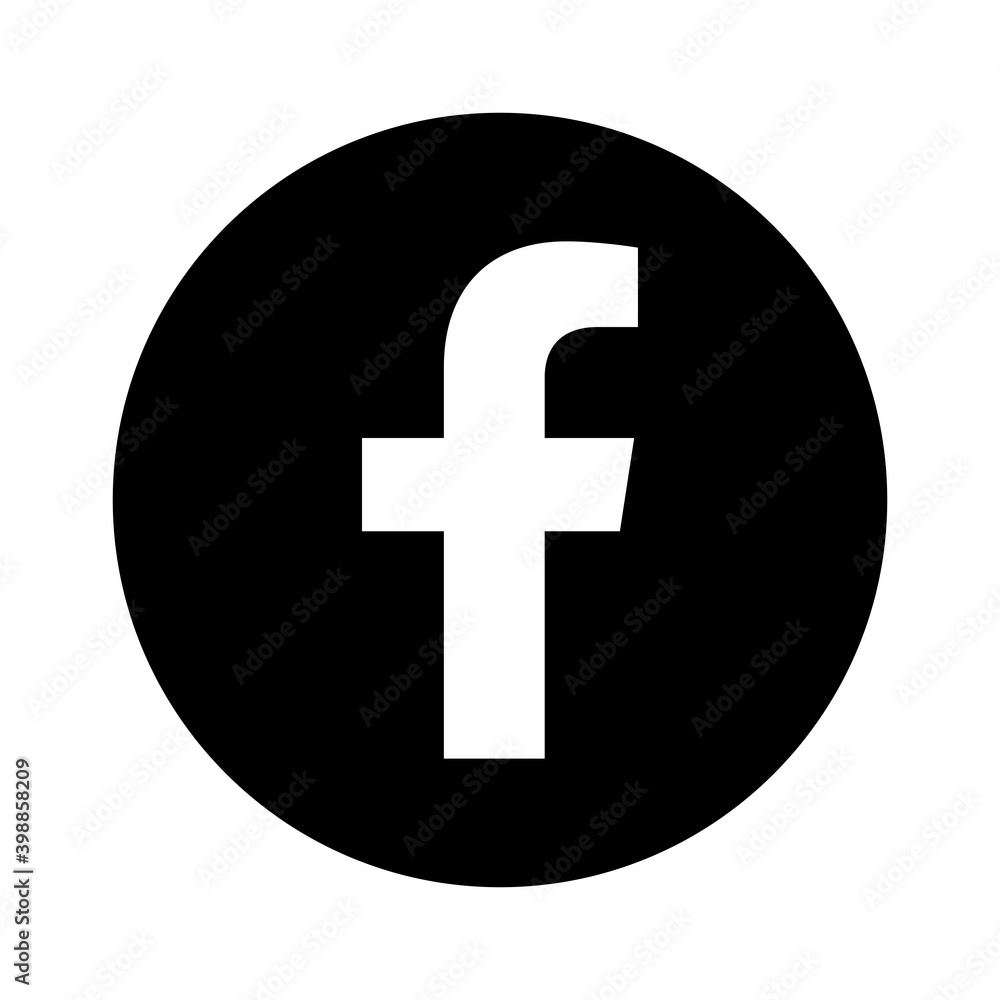 Facebook Logo - Vector - Black Silhouette Shape - Isolated. F Icon for ...
