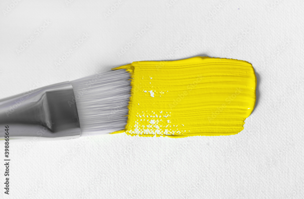 Illuminating and Ultimate gray Pantone color of the year 2021 oil paint ...